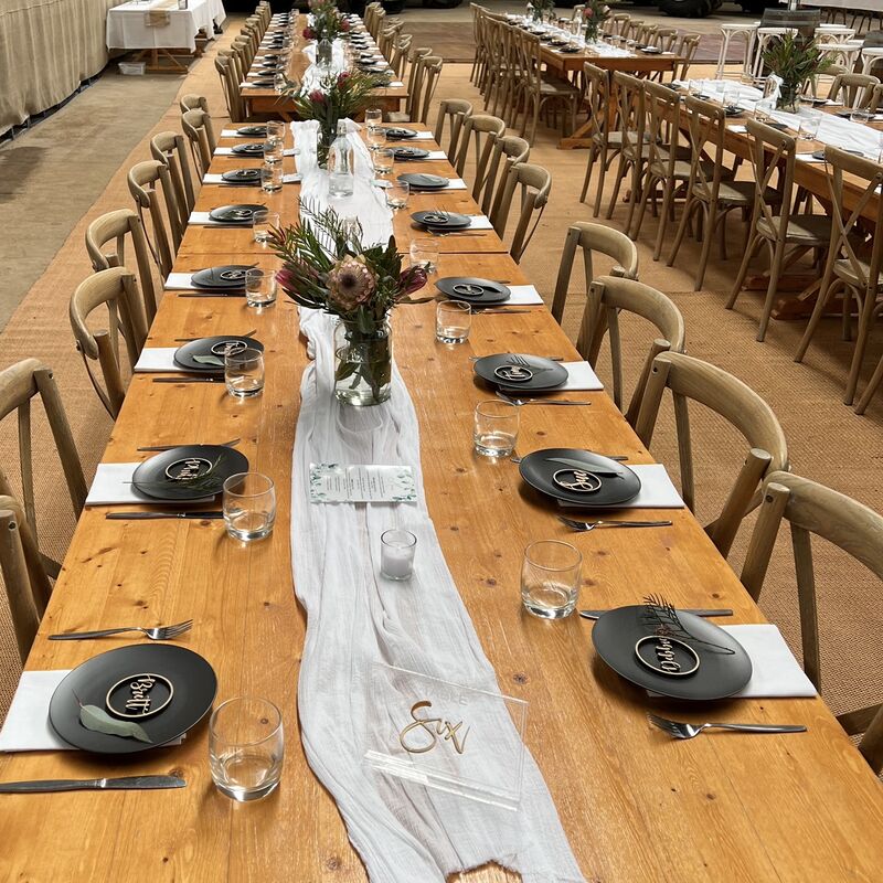 Table Runners - Premium White Cheesecloth | Wedding Decor for Hire