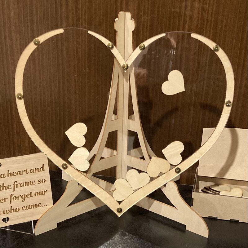 Guestbook Drop Box Heart Frame | Wedding Decor for Hire