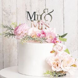 Cake Topper Mr & Mrs Acrylic | Wedding Decor for Hire